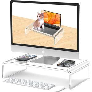 Computers, Laptops & Parts | Acrylic Monitor Stand Riser Computer ...